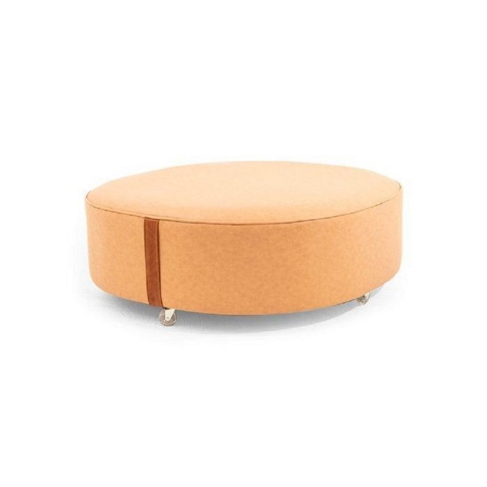 Jvmoebel Hocker Oranger Rundhocker Luxuriöser Polsterhocker Moderner