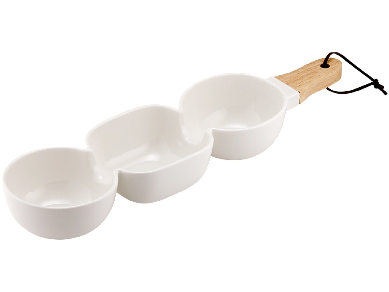 Ladelle Servierschüssel Classic Servier Stick Weiss 3tlg Porcelain