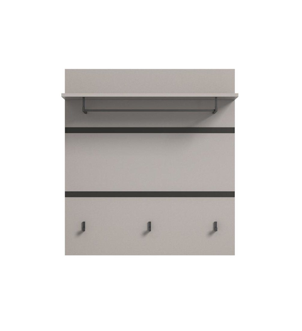 Ebuy24 Garderobenhalter Jaru Wandgarderobe 1 Ablage 1 Kleiderstange 3 Kl