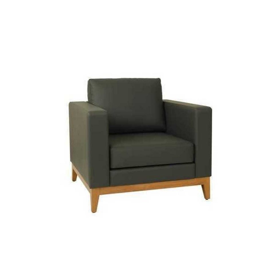 Jvmoebel Sessel Dunkelgrüner Einsitzer Designer Sessel Relax 1 Sitzer