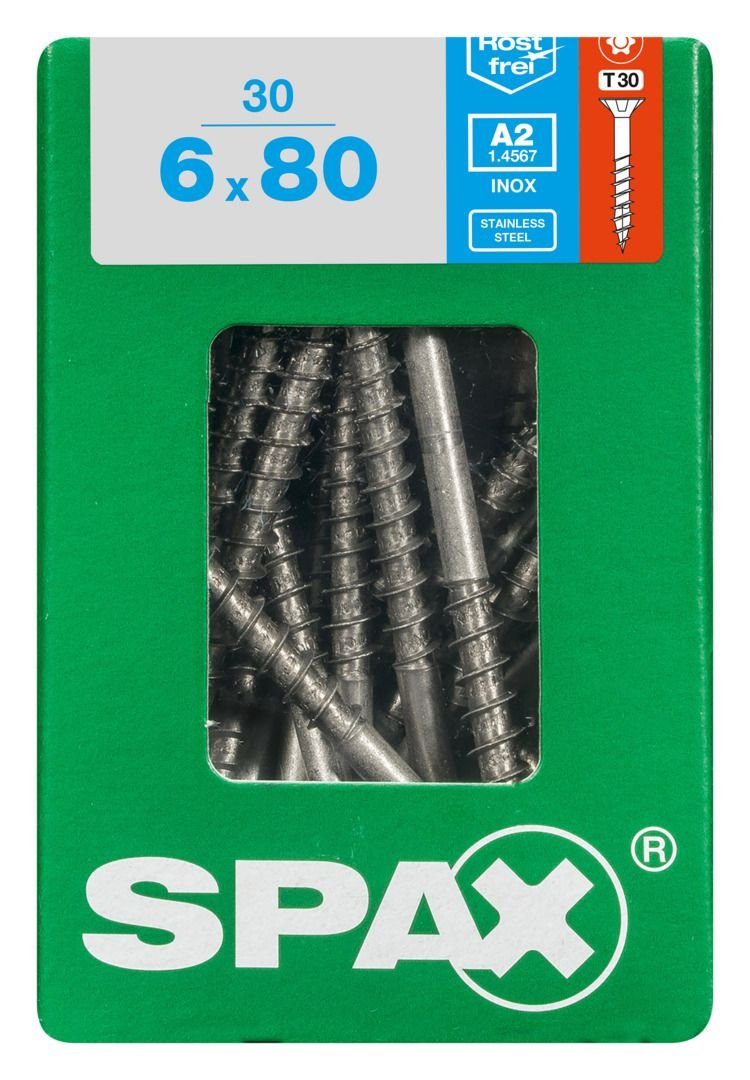 SPAX Holzbauschraube Spax Universalschrauben 6.0 x 80 mm TX 30 - 30