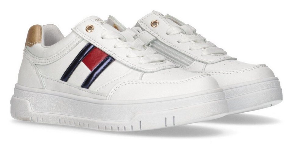 Tommy Hilfiger Flag Low Cut Lace Up Sneaker Sneaker Mit Metallic