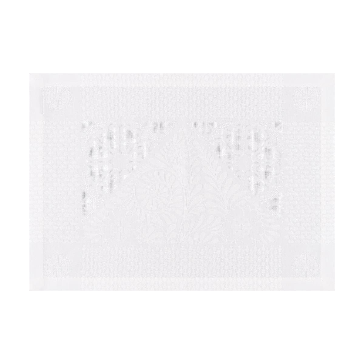 Platzset Tischsets 4x Set Bosphore Blanc 38x54 Cm Le Jacquard