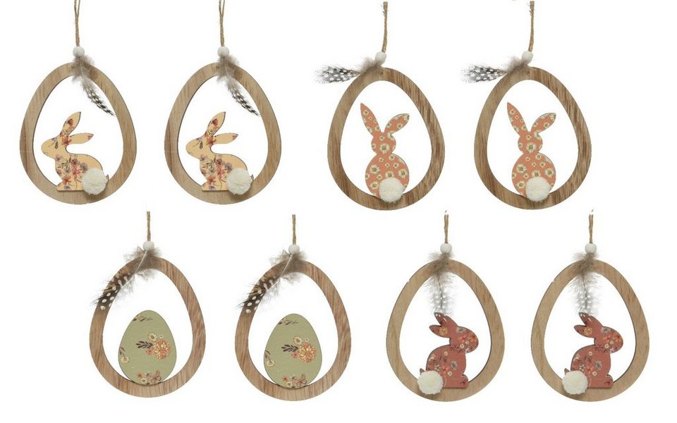 Decoris Season Decorations Osterfigur Ostereier Zum Aufhängen Mit