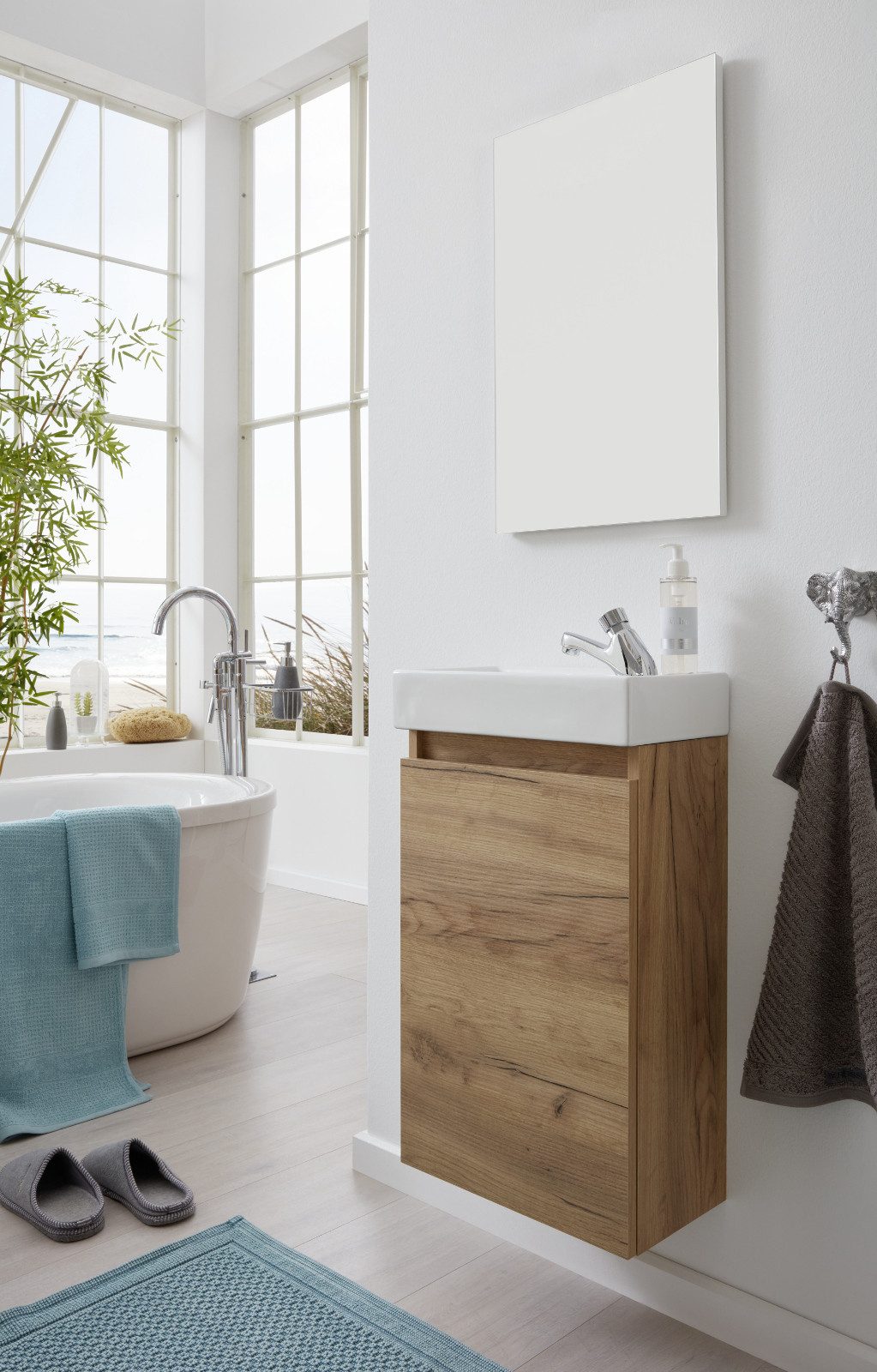 Furn.Design Badmöbel-Set Winny, (in Artisan Eiche, 3-St., Komplett-Set, Breite 40 cm), inklusive ...