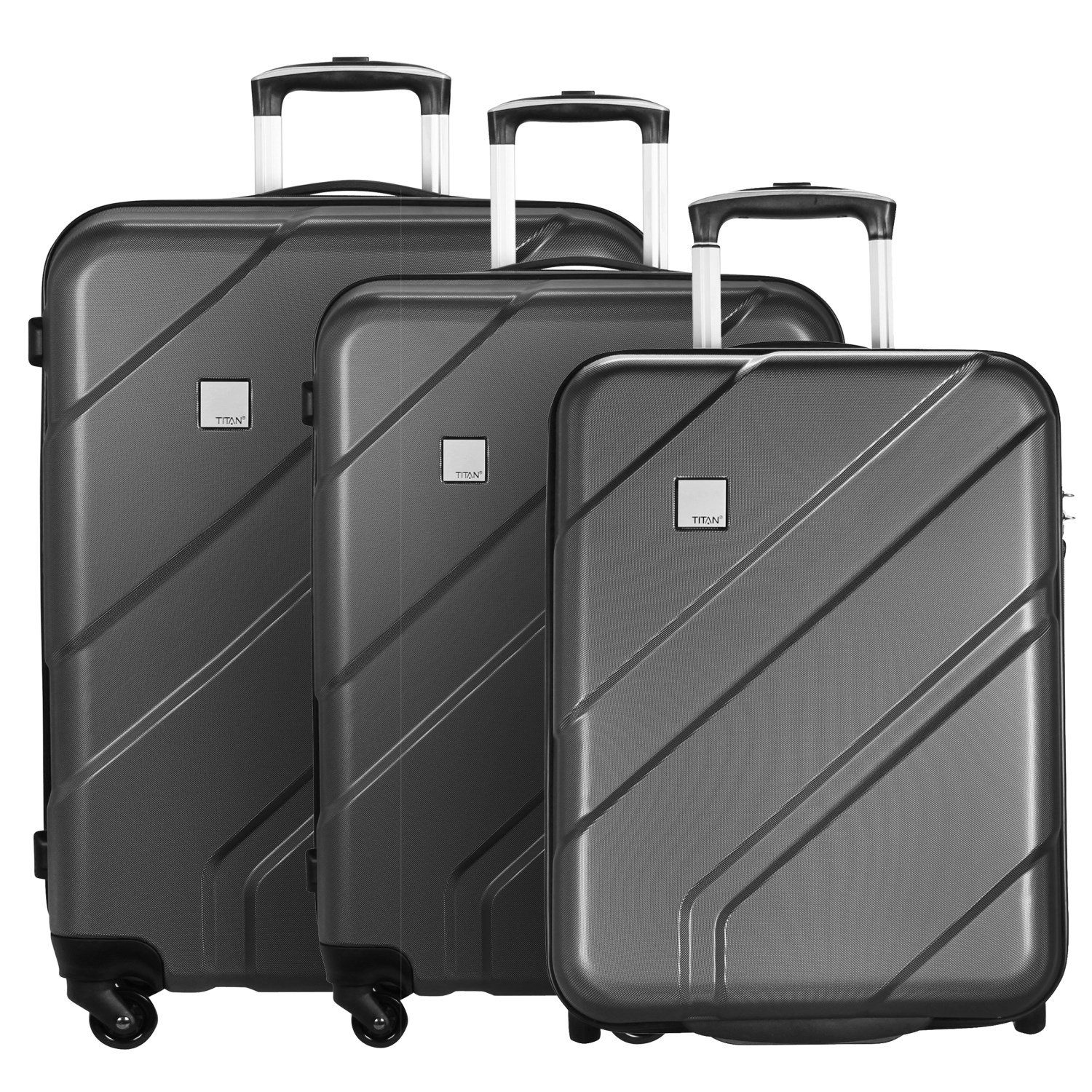Titan® Trolleyset Metric 4 Rollen 3 Teilig 3 Tlg Polycarbonat