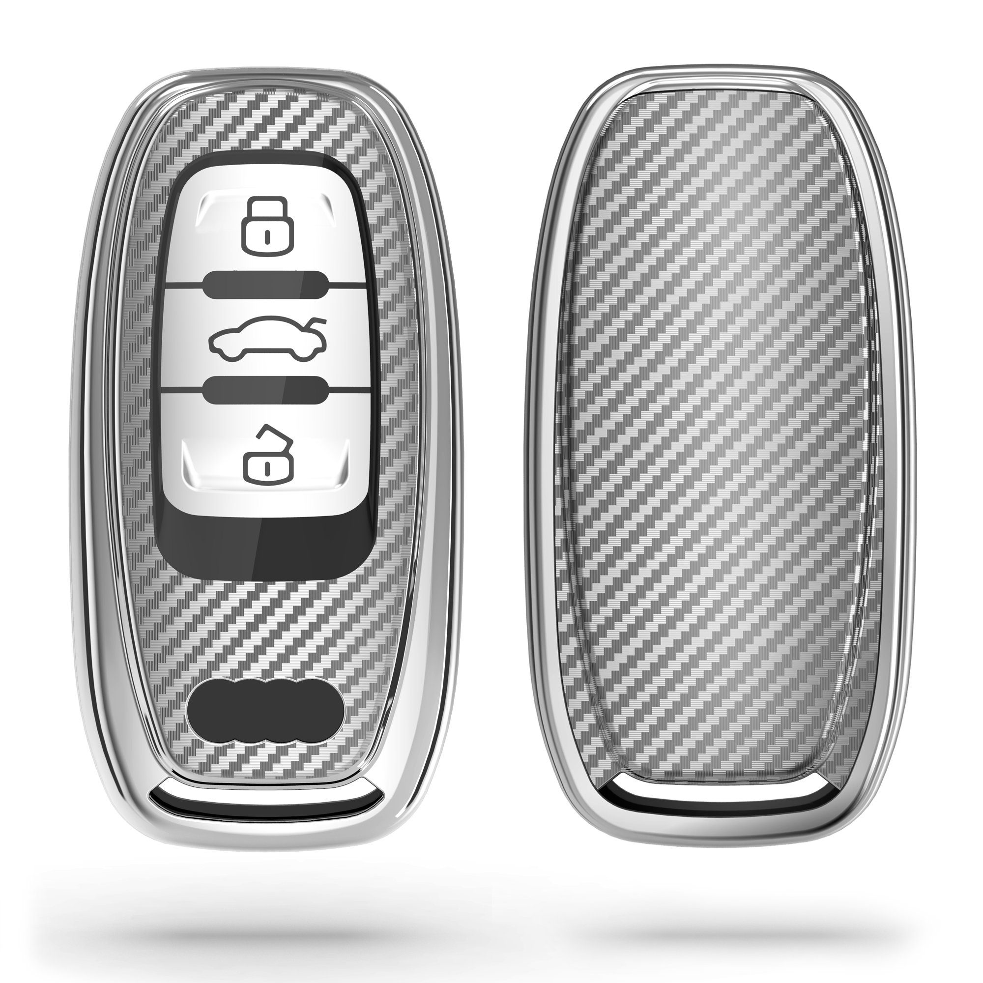 Kwmobile Etui Autoschlüssel Hülle Für Audi Tpu Schlüsselhülle Für