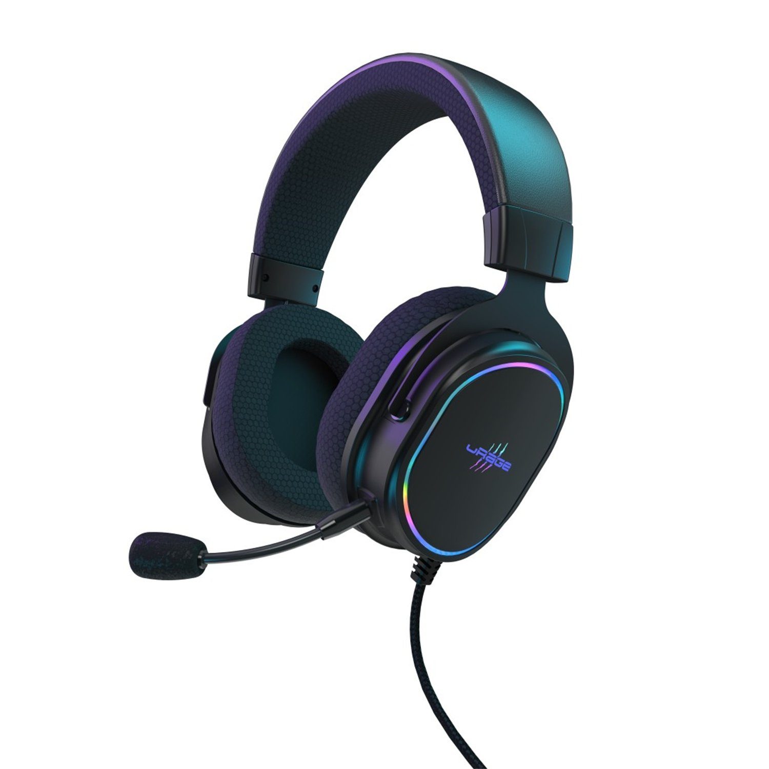 uRage SoundZ 800 7.1 V2, Schwarz Gaming-Headset (Lautstärkeregler ...