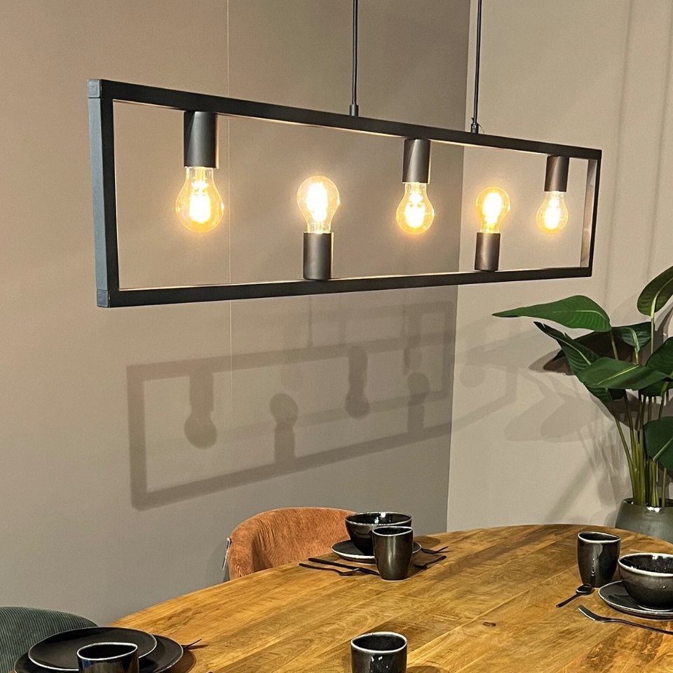 Famlights Hängeleuchte Pendelleuchte Kea In Schwarz Aus Metall E27 5