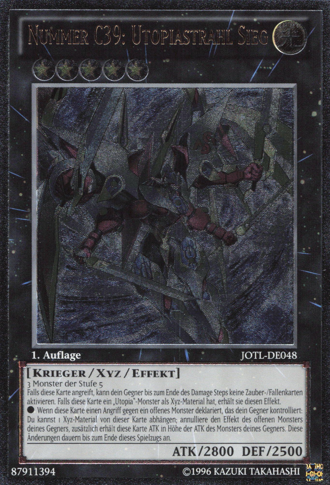 ReCollectibles Sammelkarte YuGiOh Karte Nummer C39: Utopiastrahl Sieg (V.2) deutsch, Yu-Gi-Oh ...