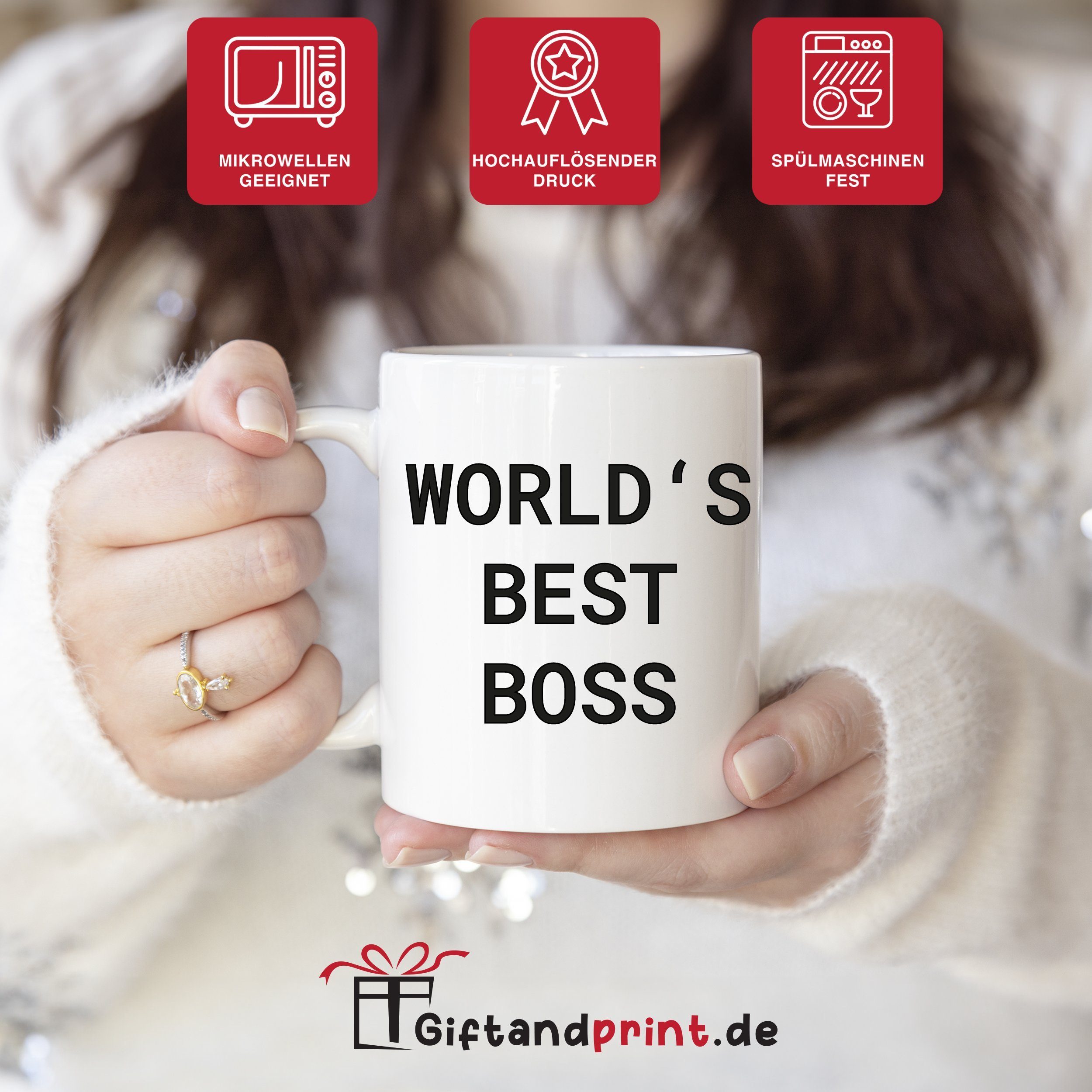 Giftandprint Tasse Best Boss Office Geschenk für den Chef Bürotasse ...