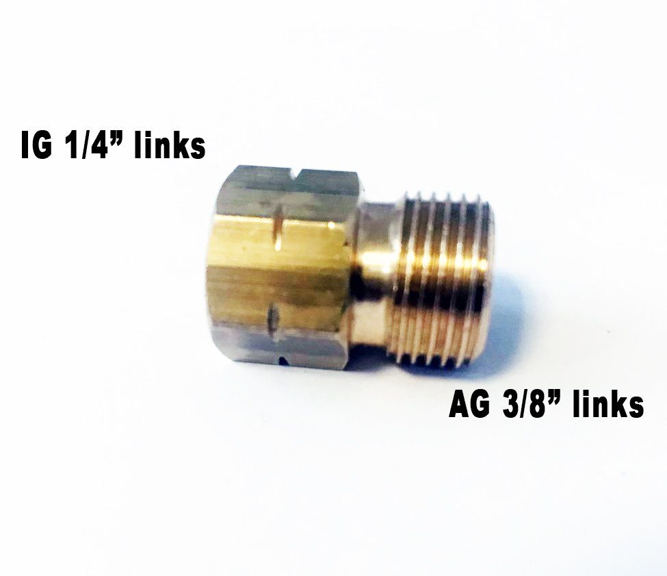 Phönix Germany Anschlussstück Übergang IG 1/4"lks x AG 3/8"lks, (Übergangstück, Verbindungsstück ...