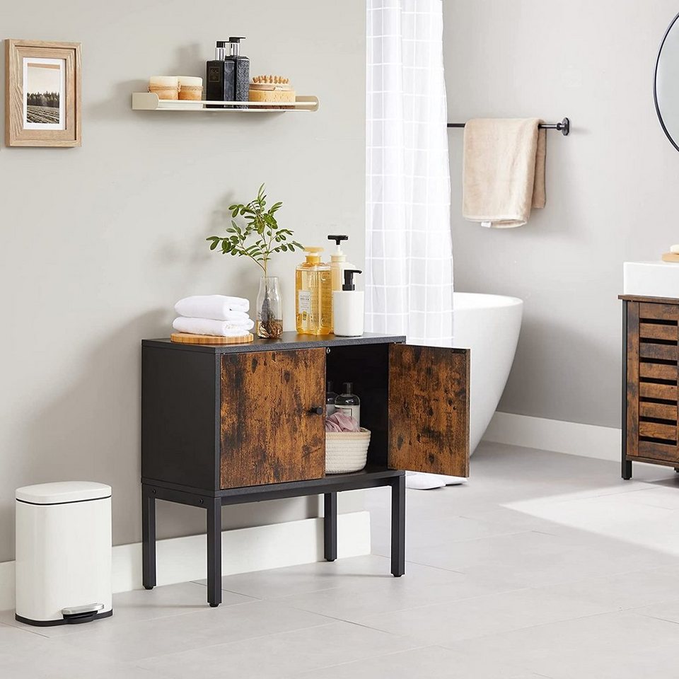 Vasagle Kommode Lsc106b01 Sideboard Küchenschrank Mit Türen