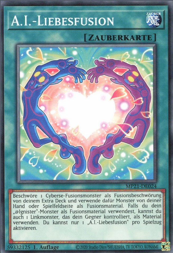 Recollectibles Sammelkarte Yugioh Karte A I Liebesfusion Deutsch Yu