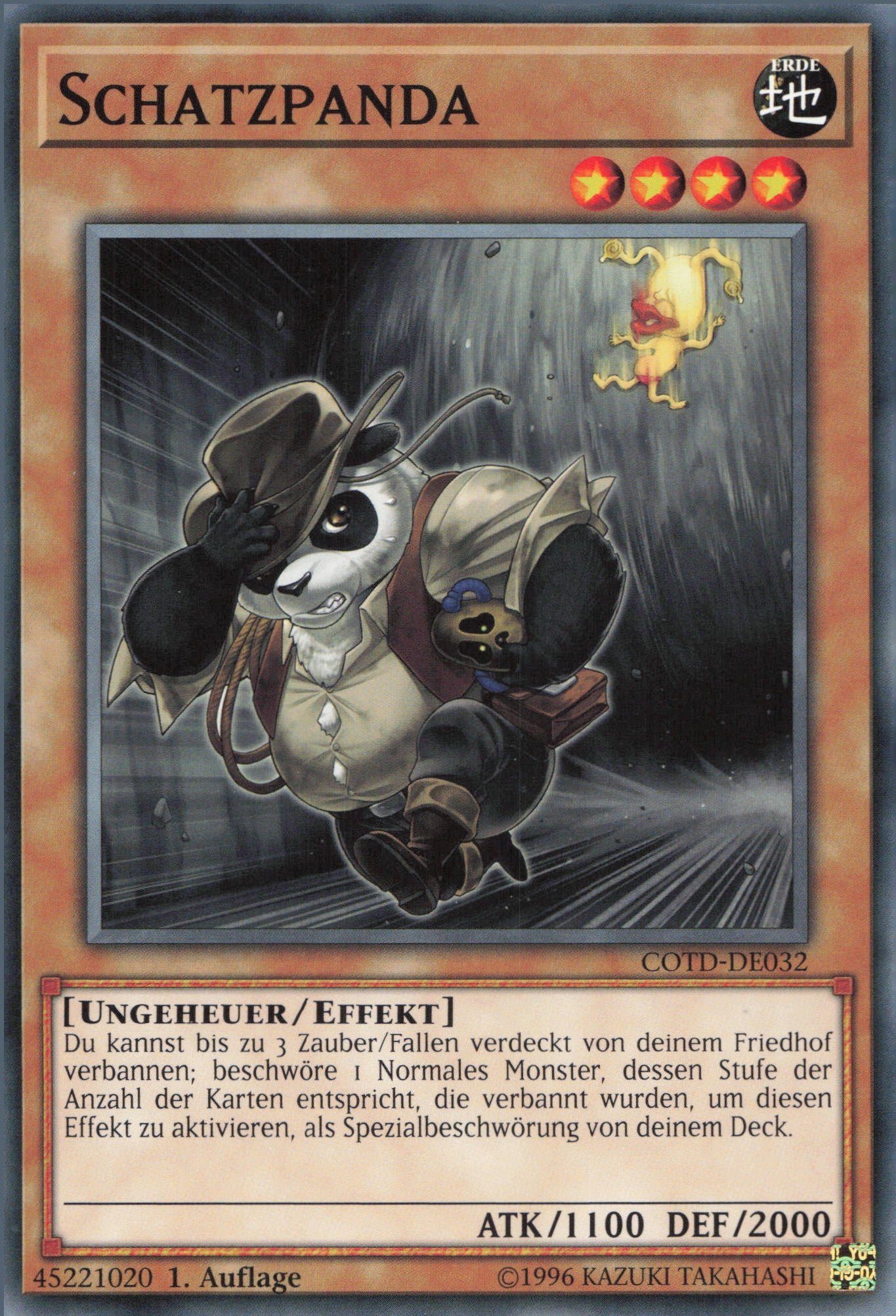 Recollectibles Sammelkarte Yugioh Karte Schatzpanda Yu Gi Oh Karte