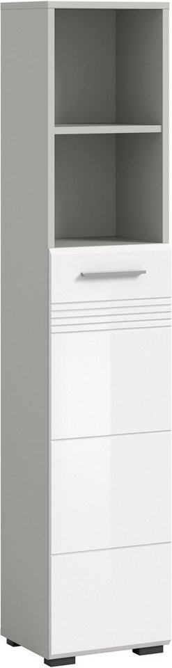 Welltime Hochschrank Calcio Höhe 150 Cm 1 Tür 2 Offene Fächer 3