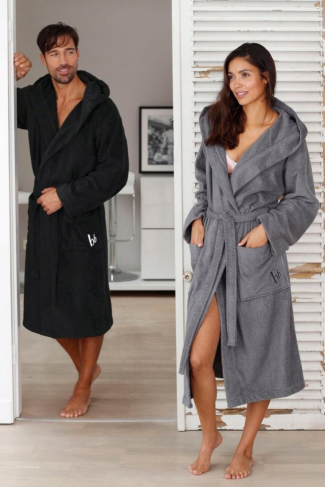 Bruno Banani Unisex Bademantel Robby Ideal Für Sauna And Spa