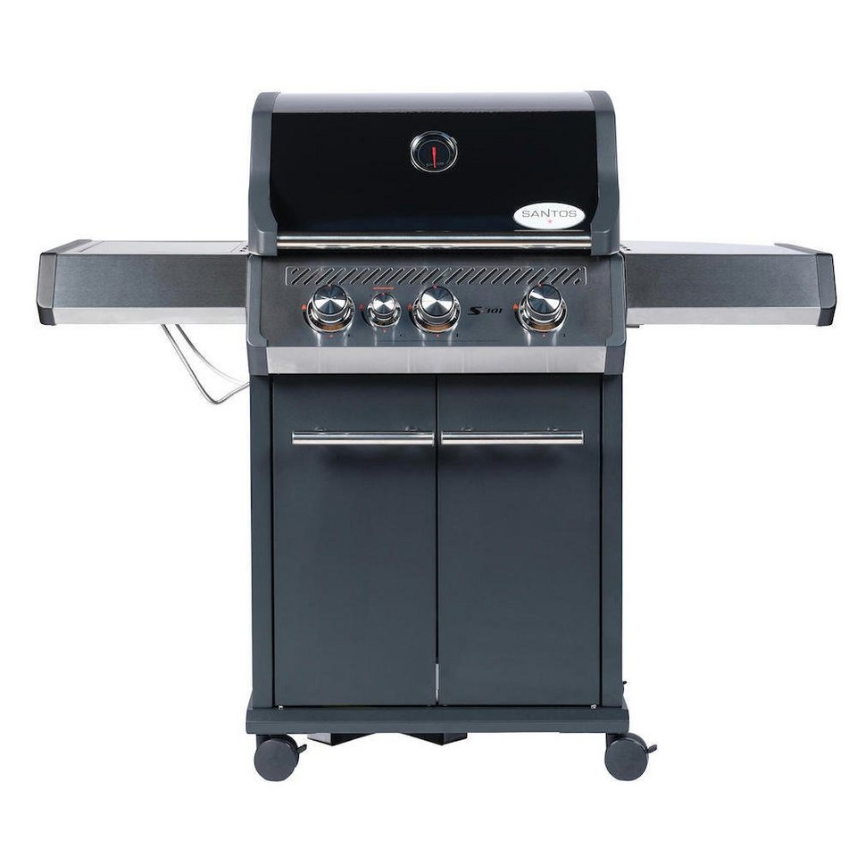 Proregal® Gasgrill S 301 Gasgrill Schwarz Mit 3 Hauptbrennern Plus
