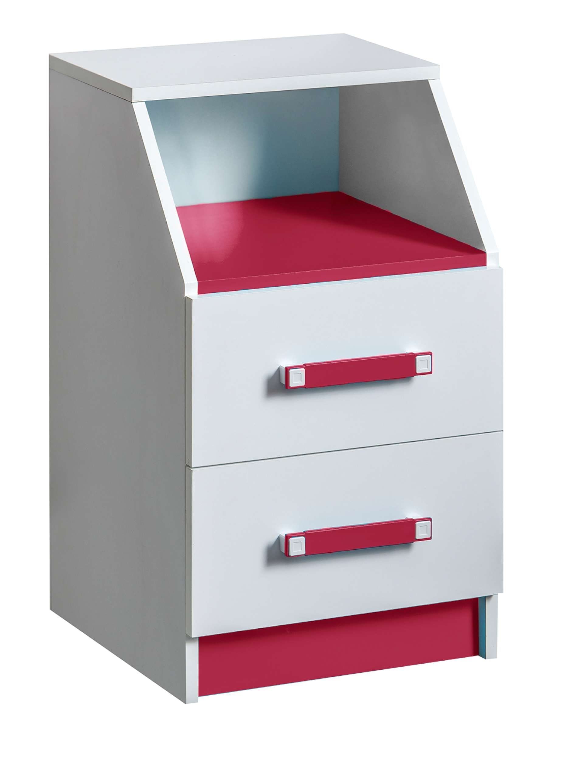 Stylefy Kinderkleiderschrank Taira Container Schreibtisch