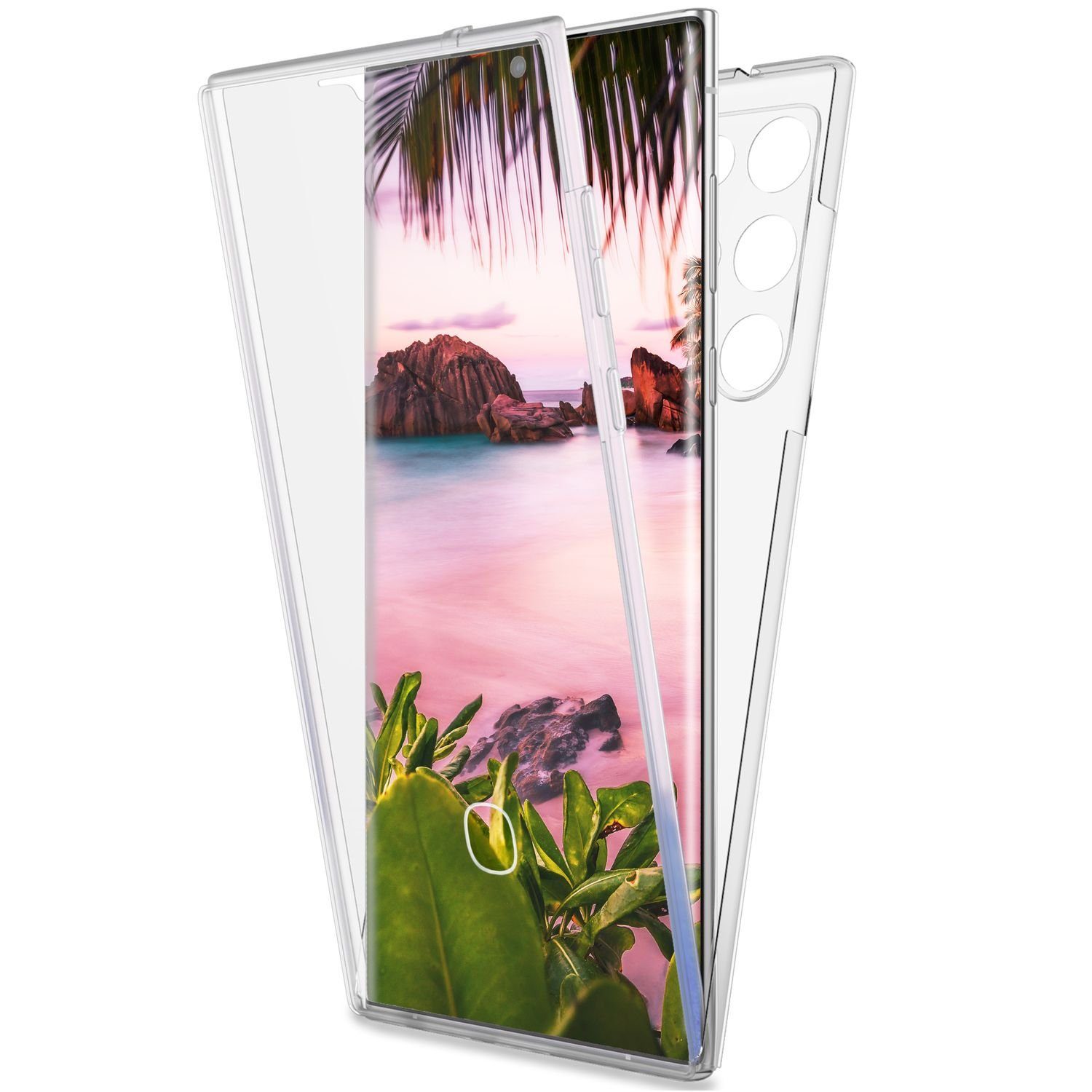 Nalia Smartphone Hülle Samsung Galaxy S23 Ultra Klare 360 Grad Hülle