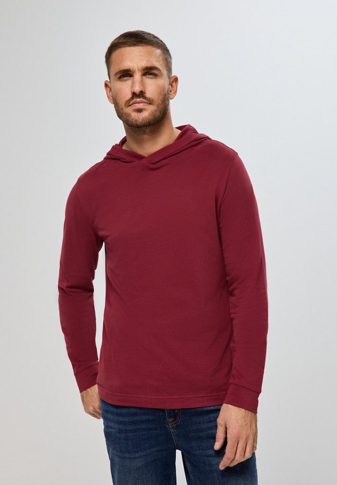 Street One Men Langarmshirt Aus Reiner Baumwolle Besonders Weich Und