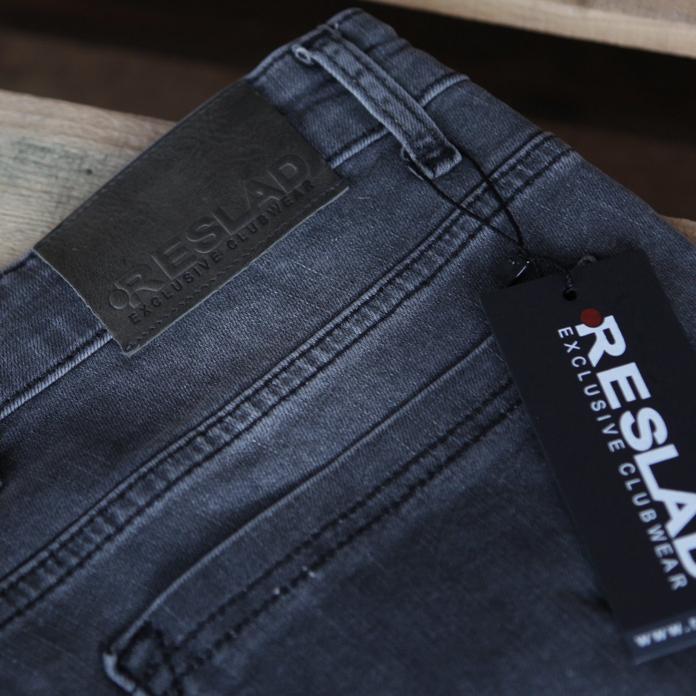 Reslad Stretch-Jeans Reslad Jeans-Herren Slim Fit Basic Style Stretch ...
