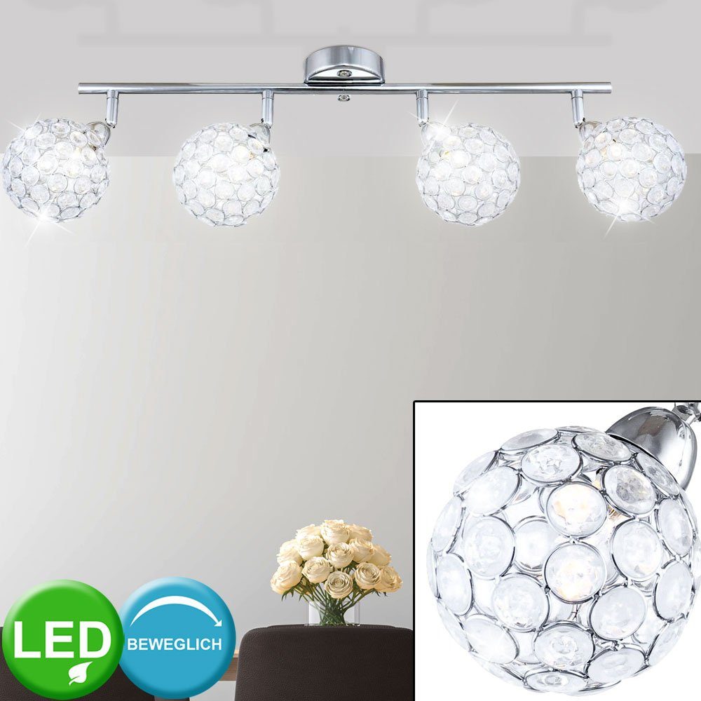Etc Shop Led Kugelleuchte Decken Lampe Kristall Spots Verstellbar Wohn
