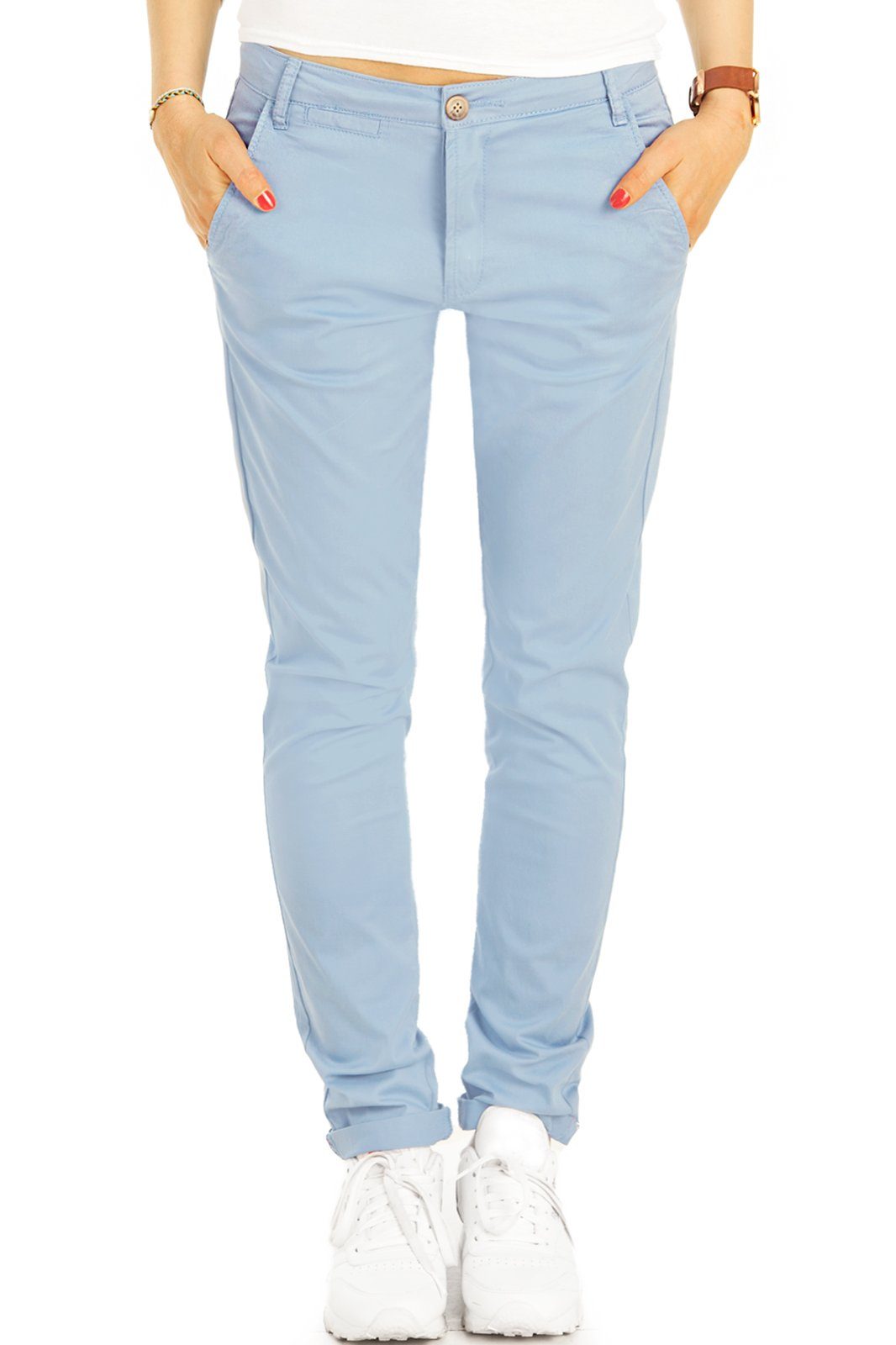 be styled Chinohose Chino Hose Damen Stoffhosen, slim fit Hosen mit ...