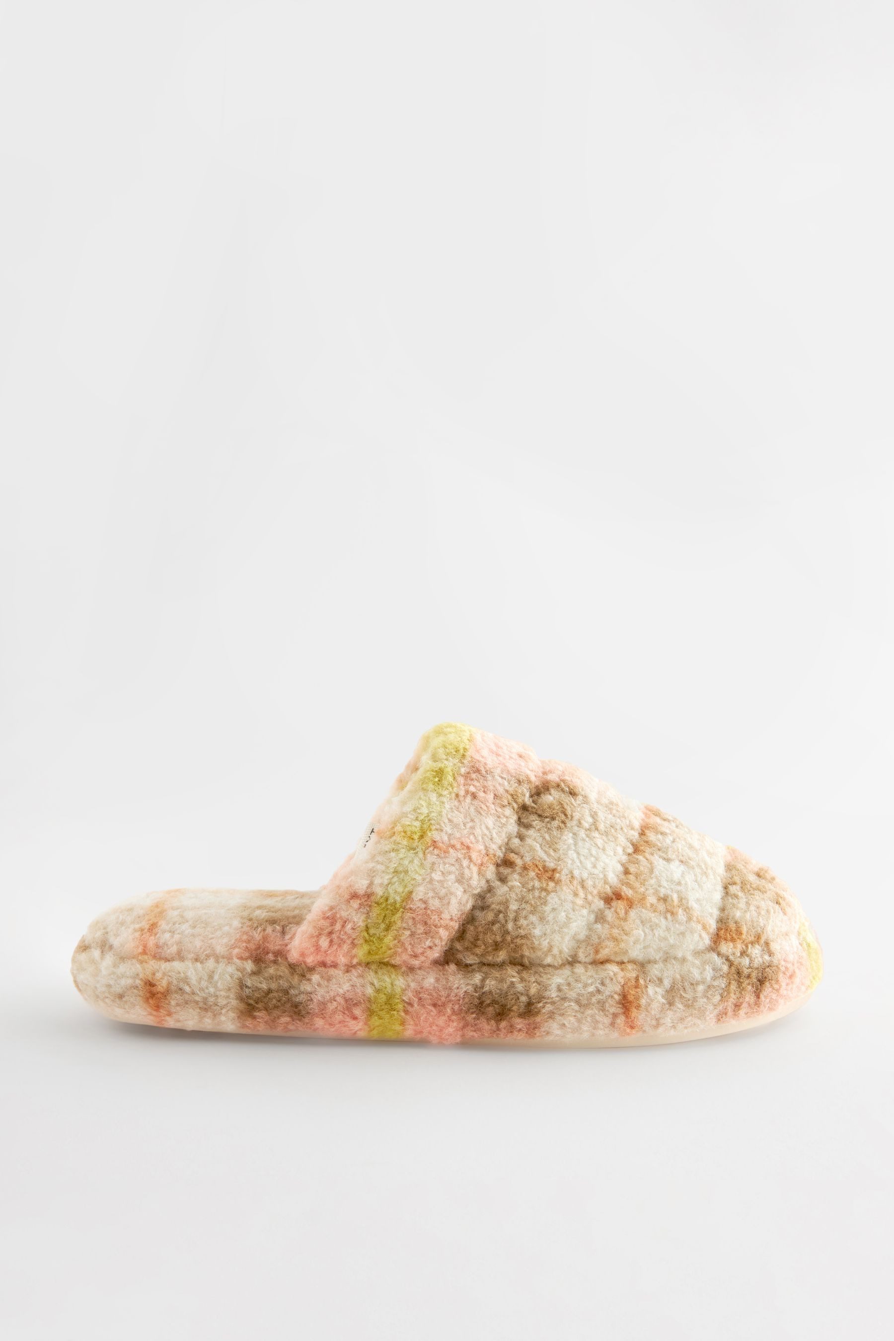 Next Flatform Pantoletten Aus Borg Mit Steppdesign Hausschuh 1 Tlg