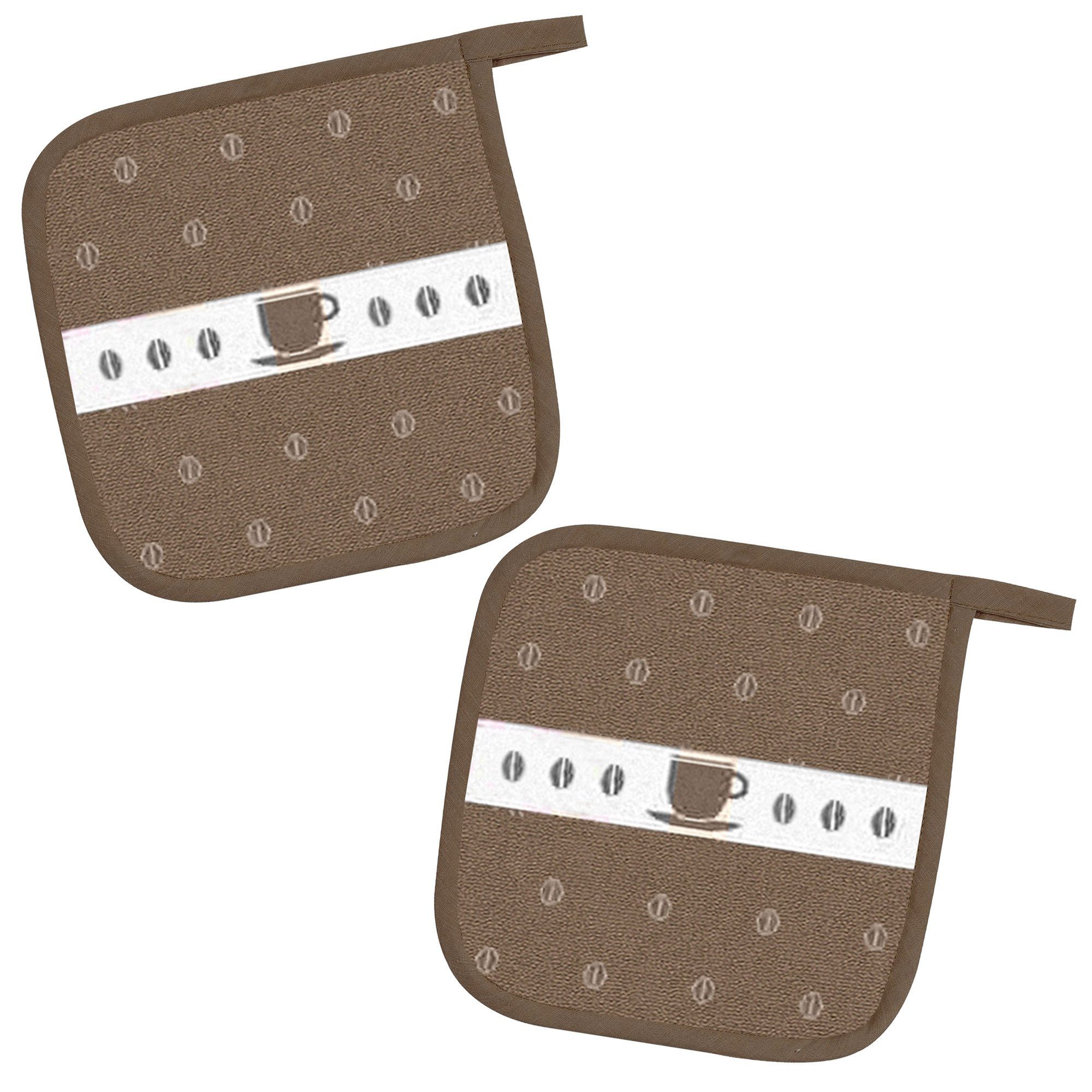 Kracht Topflappen Kaffeebohnen Set 2 Tlg Set 2er Set Topflappen