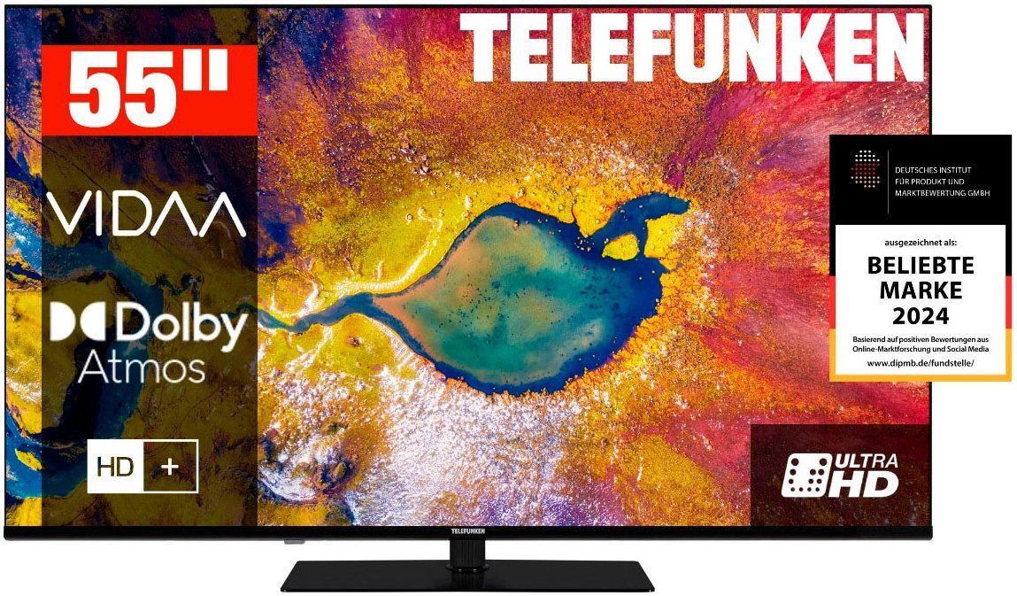 Telefunken D55U975M8CWI LED-Fernseher (139 cm/55 Zoll, 4K Ultra HD, Smart-TV), LED TV, LED ...