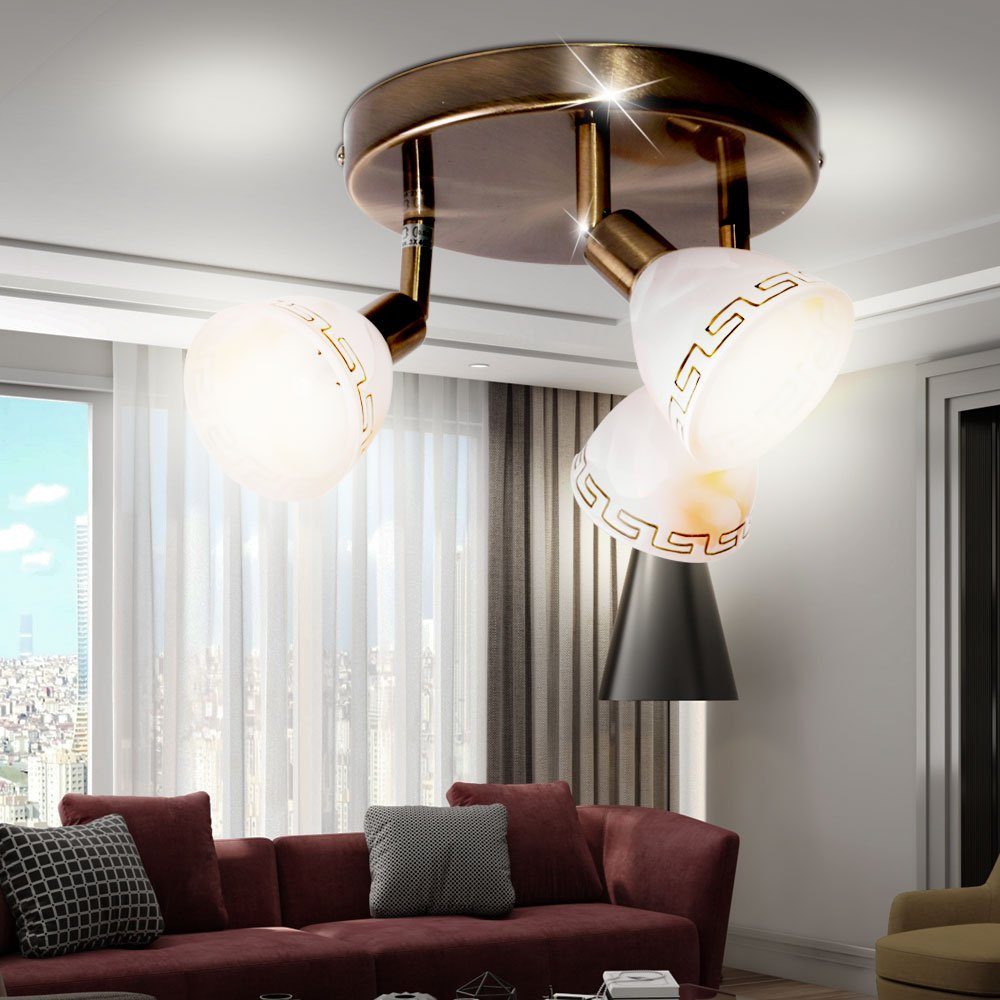 Etc Shop Deckenleuchte Messing Decken Lampe Rondell Wohn Zimmer