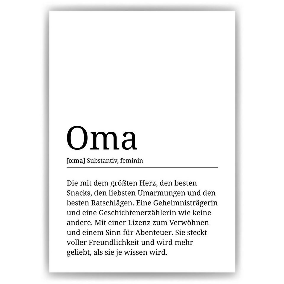 Tigerlino Poster Oma Definition Wandbild Großmutter Geburtstag Geschenk Tigerlino Poster Oma Definition Wandbild Großmutter Geburtstag Geschenk