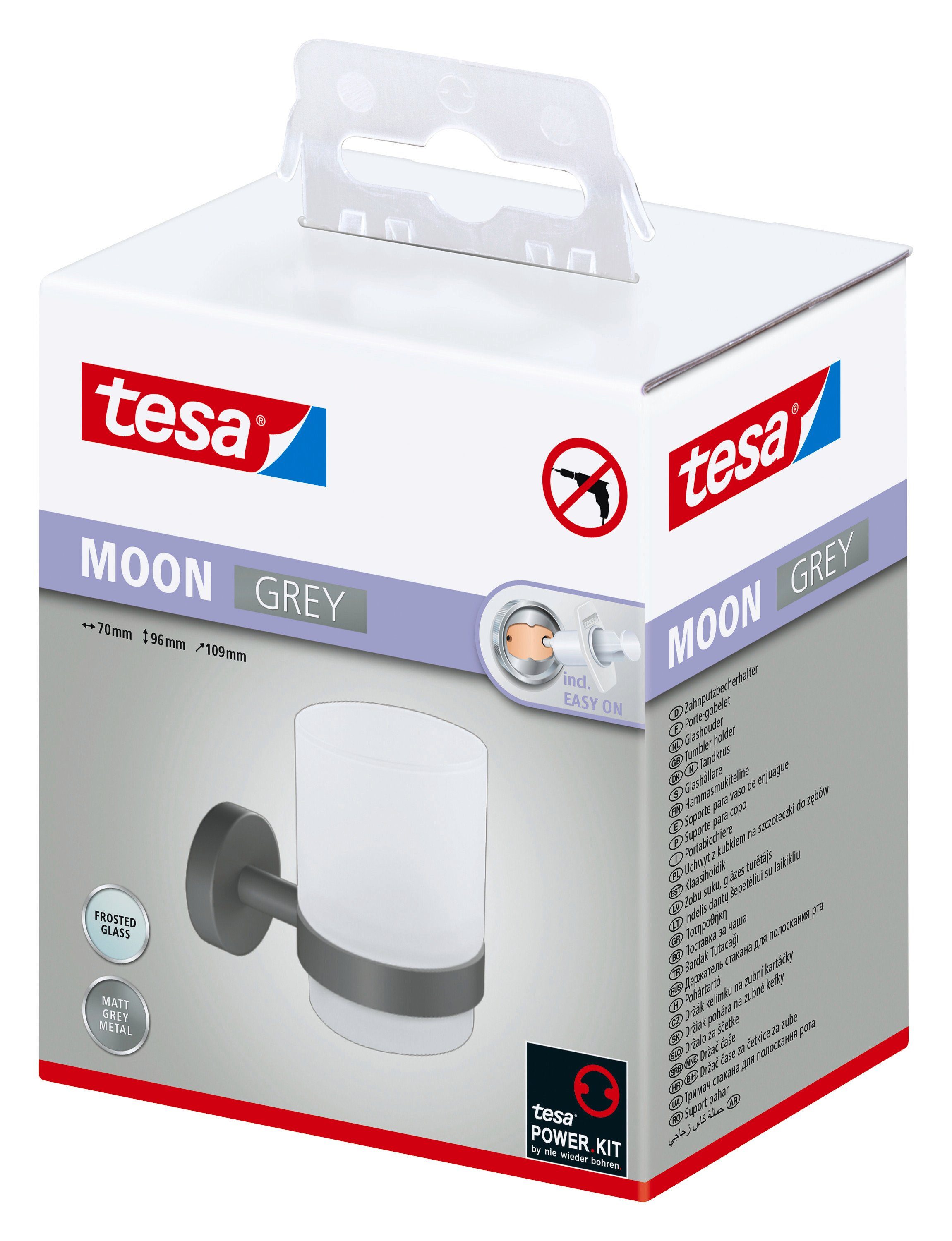 Tesa Zahnputzbecher Moon Zahnputzbecherhalter Packung 1 St
