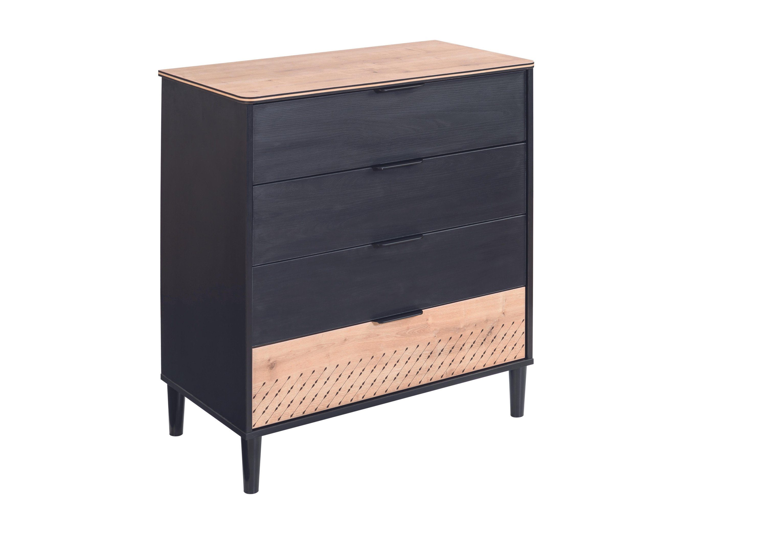 Cilek Kommode Work, mit Aufdruck, Breite 86 cm, vier Schubladen