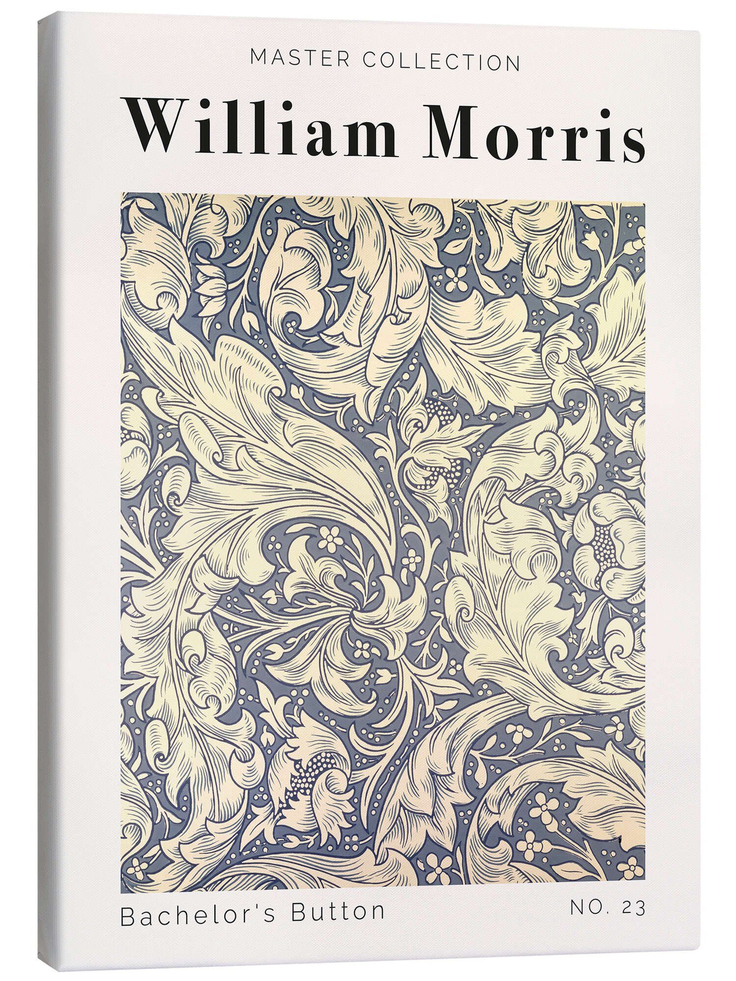 Posterlounge Leinwandbild William Morris Bachelors Button No 23
