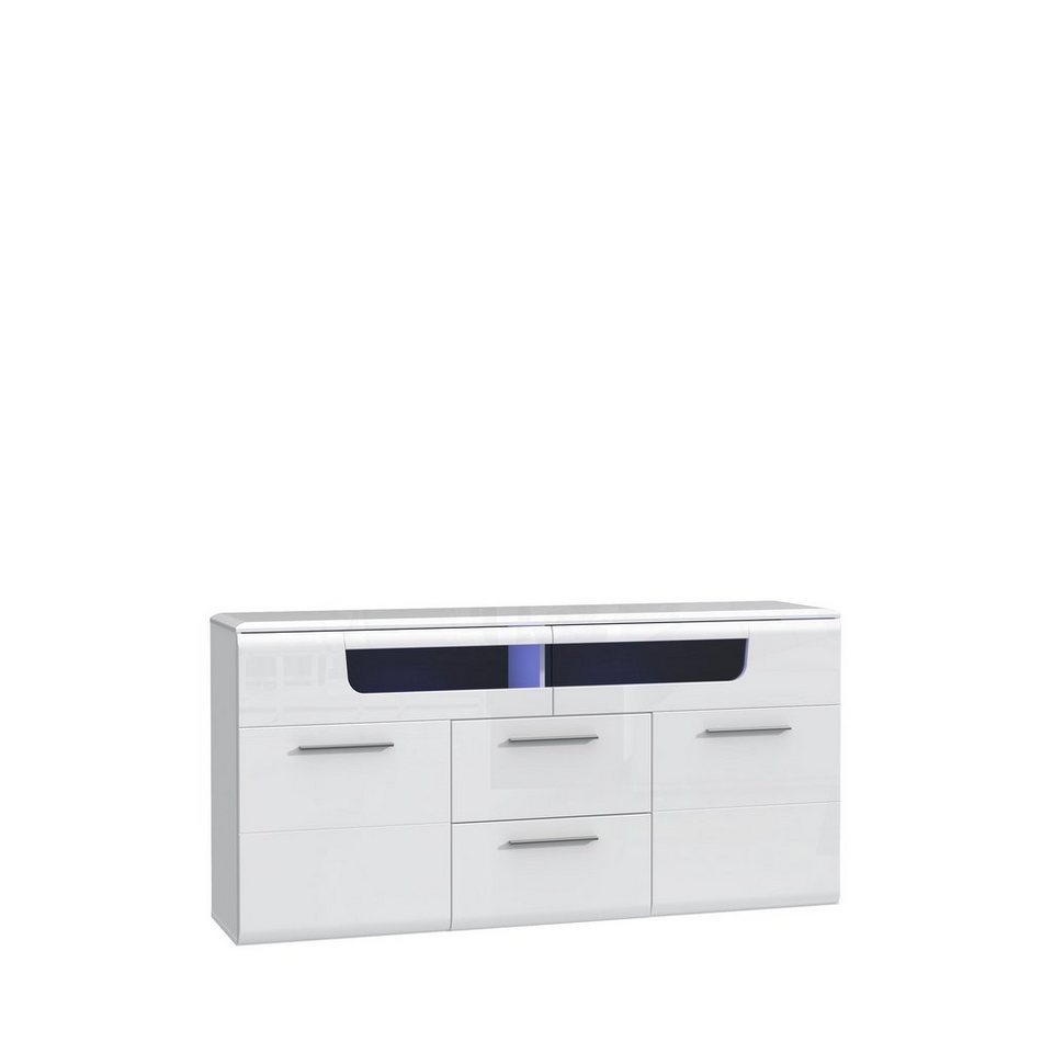 Möbelando Stauraumschrank Iwaniska Modernes Sideboard Inkl Beleuchtung