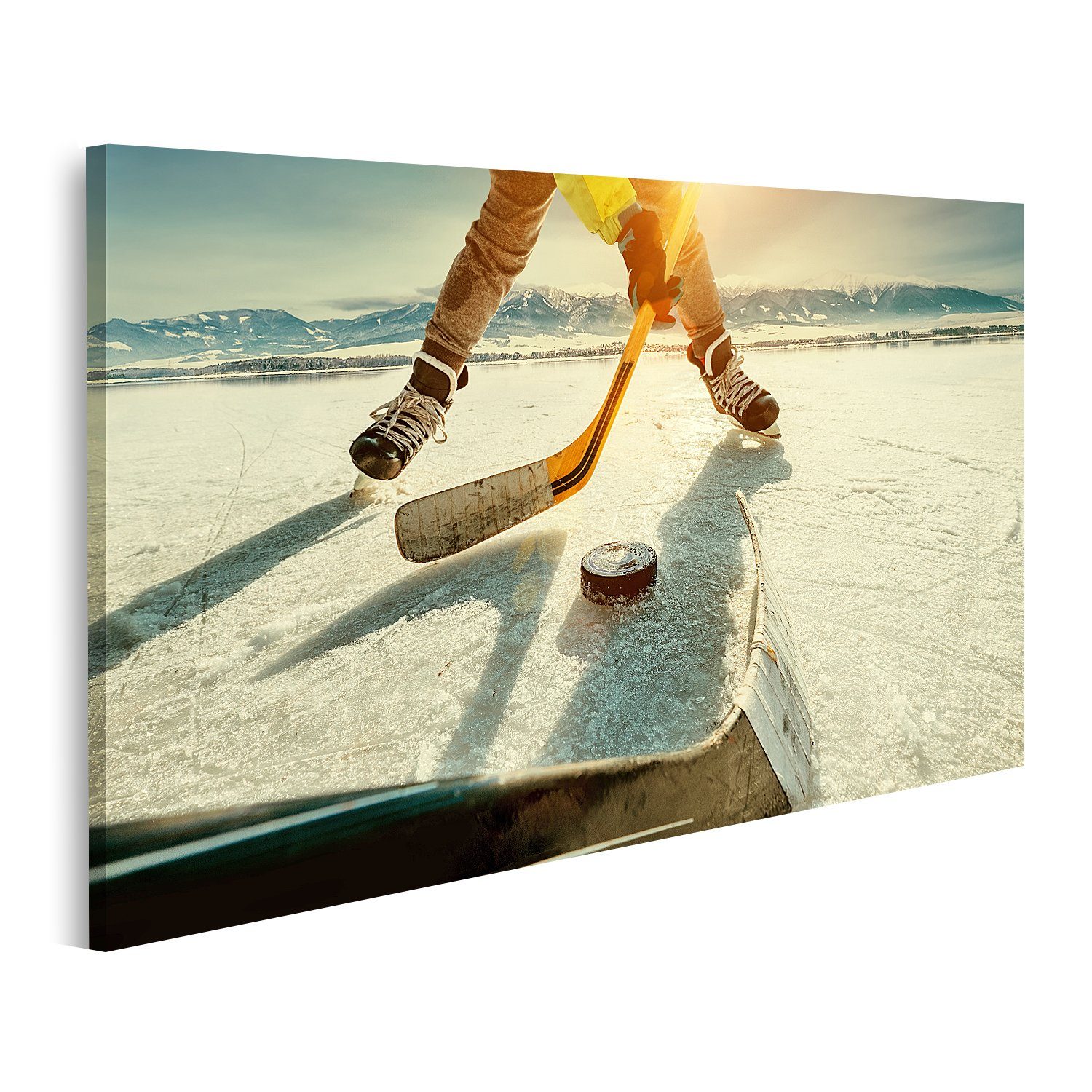 Islandburner Leinwandbild Bild Auf Leinwand Eishockey Spiel Moment