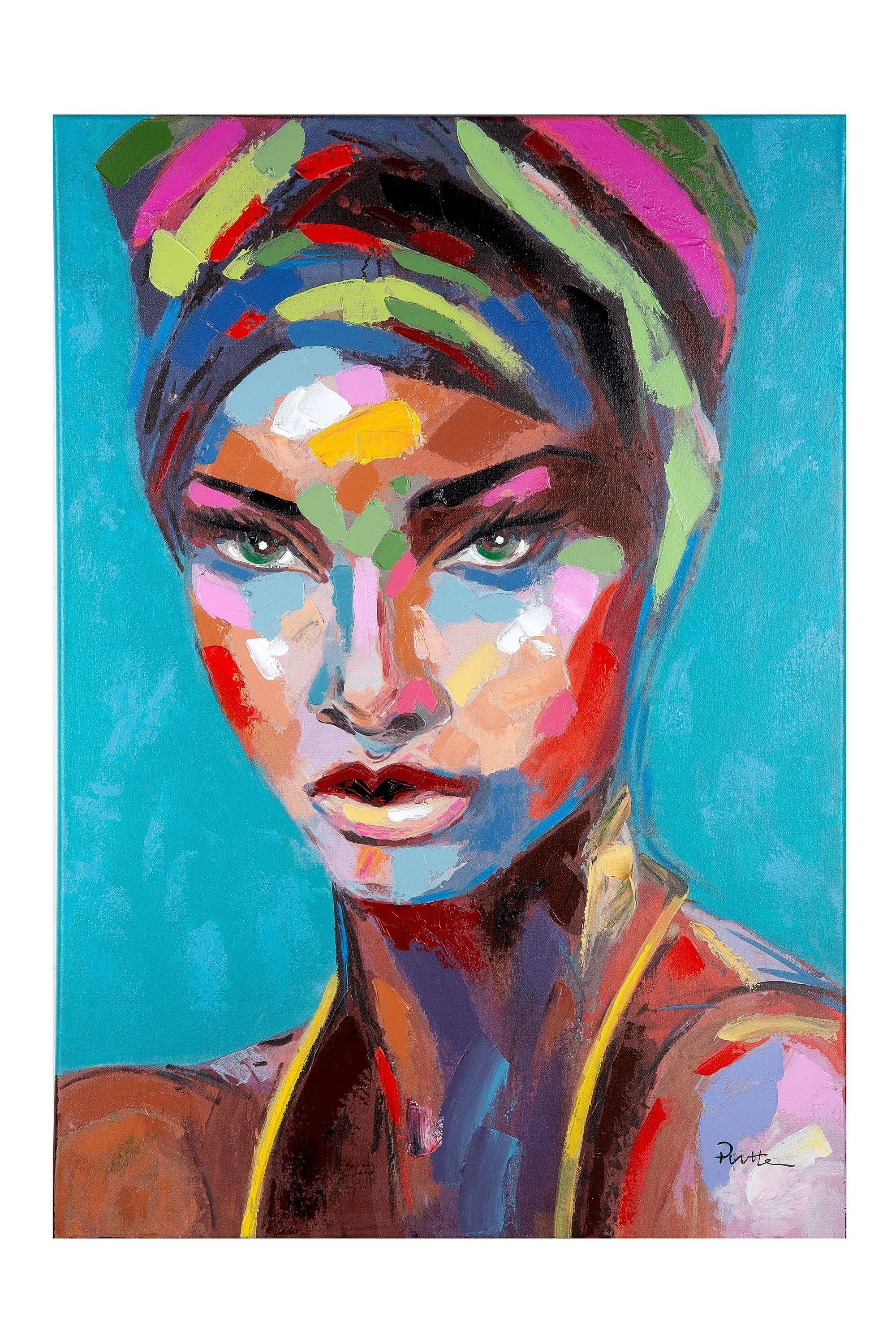 Gilde Bild Gilde Gemälde Afrikanerin Malika Mehrfarbig H 100cm X B