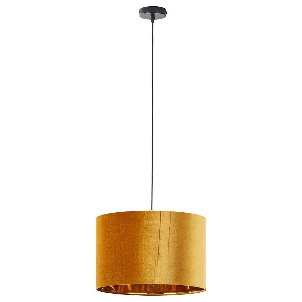 Licht Erlebnisse Pendelleuchte Valasco Ohne Leuchtmittel Stoff Orange