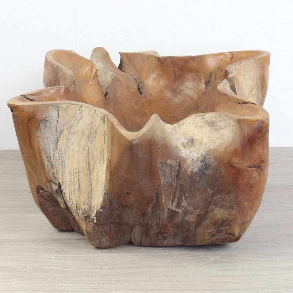 Oriental Galerie Dekofigur Holz Kübel Natur Ca 42 Cm X 36 Cm K3 1 St