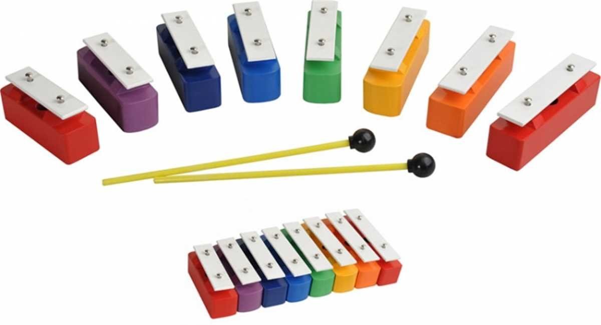 Steinbach Chime 8 bunte Klangbausteine Tonumfang c2-c3