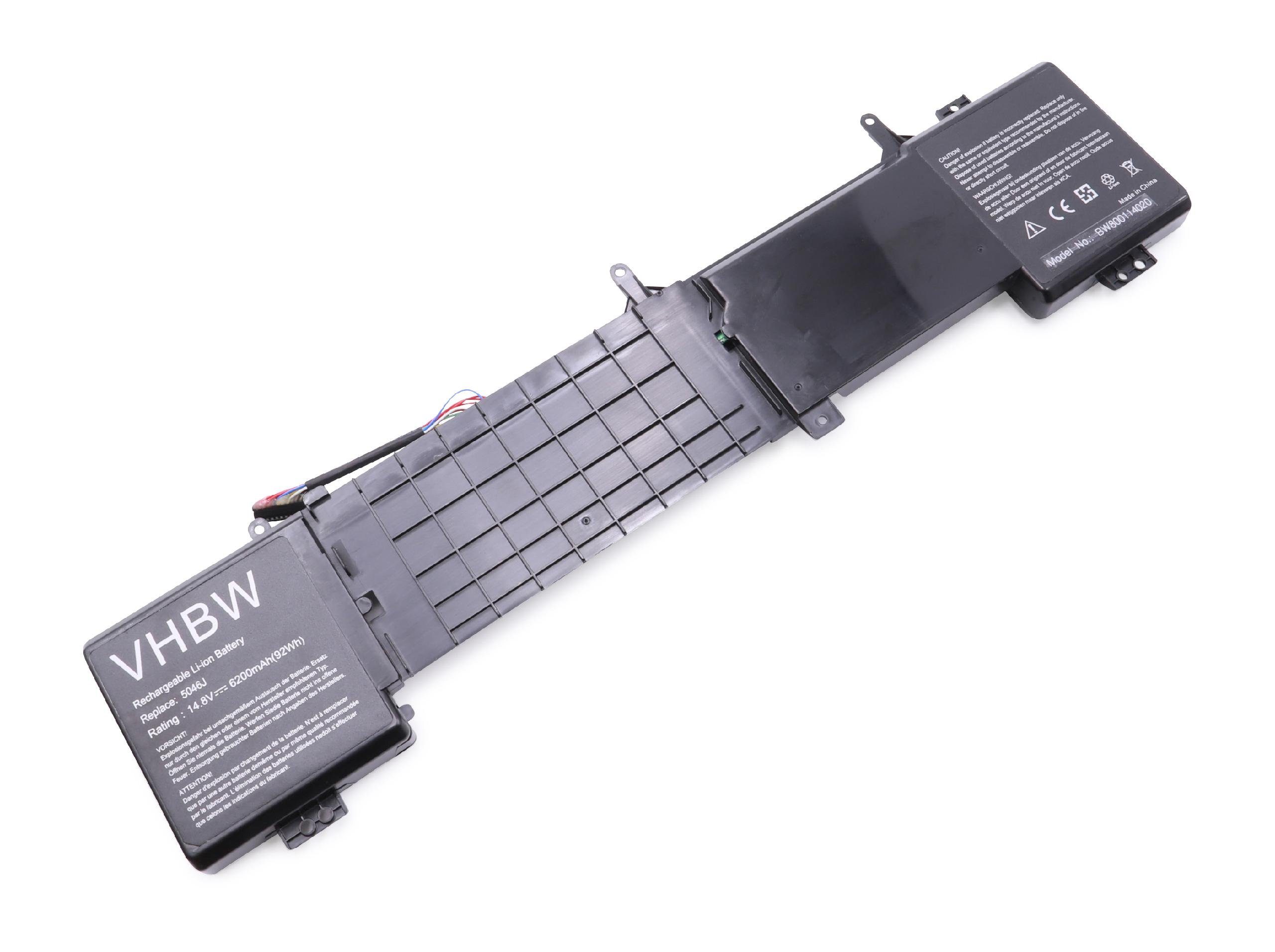 vhbw Laptop-Akku Ersatz für Baugleiche Originalteilebezeichnung Dell 05046J, 5046J, 6JHCY, 6JHDV ...