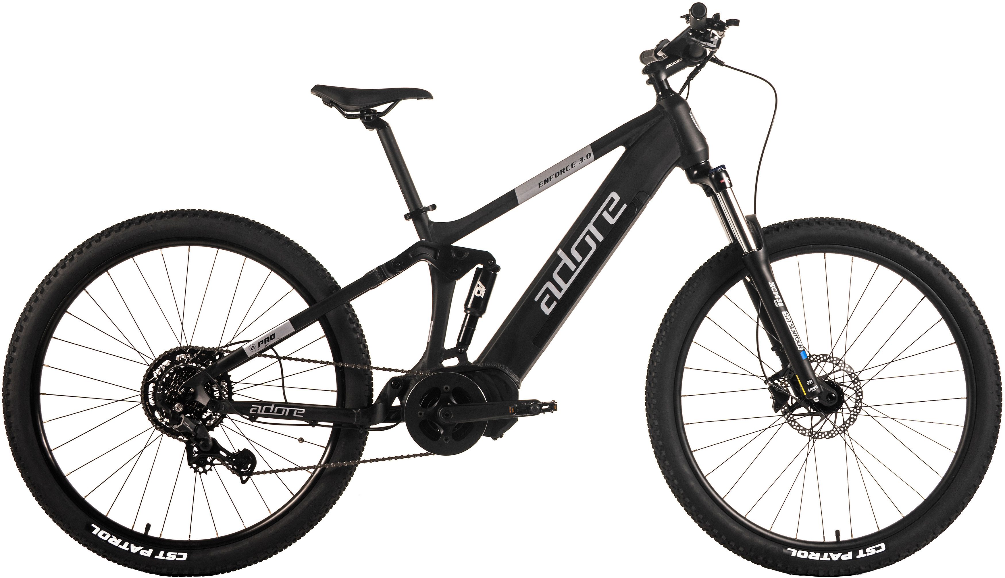 Adore E-Bike Mountainbike Fully 29" Enforce 3.0 Mittelmotor 130NM / 15Ah Schwarz matt, 9 Gang ...