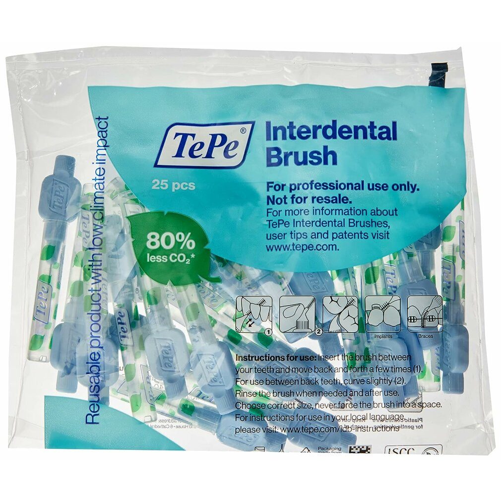 TePe Interdentalbürsten Extra Soft Interdental Brushes 0,6 Mm Blue 25Pcs