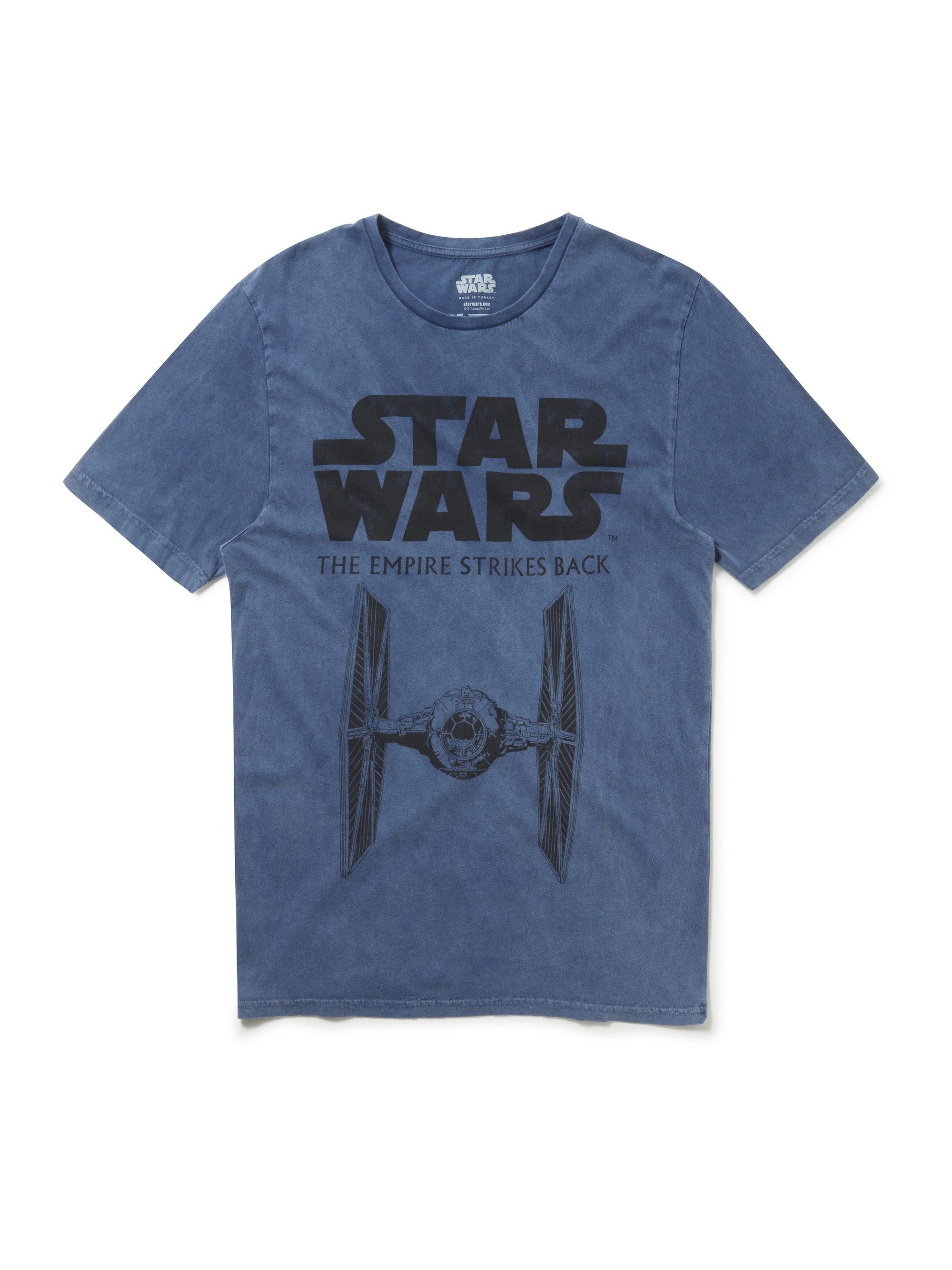Recovered T-Shirt Star Wars Empire Strikes Back Tie Fighter Washed im ...