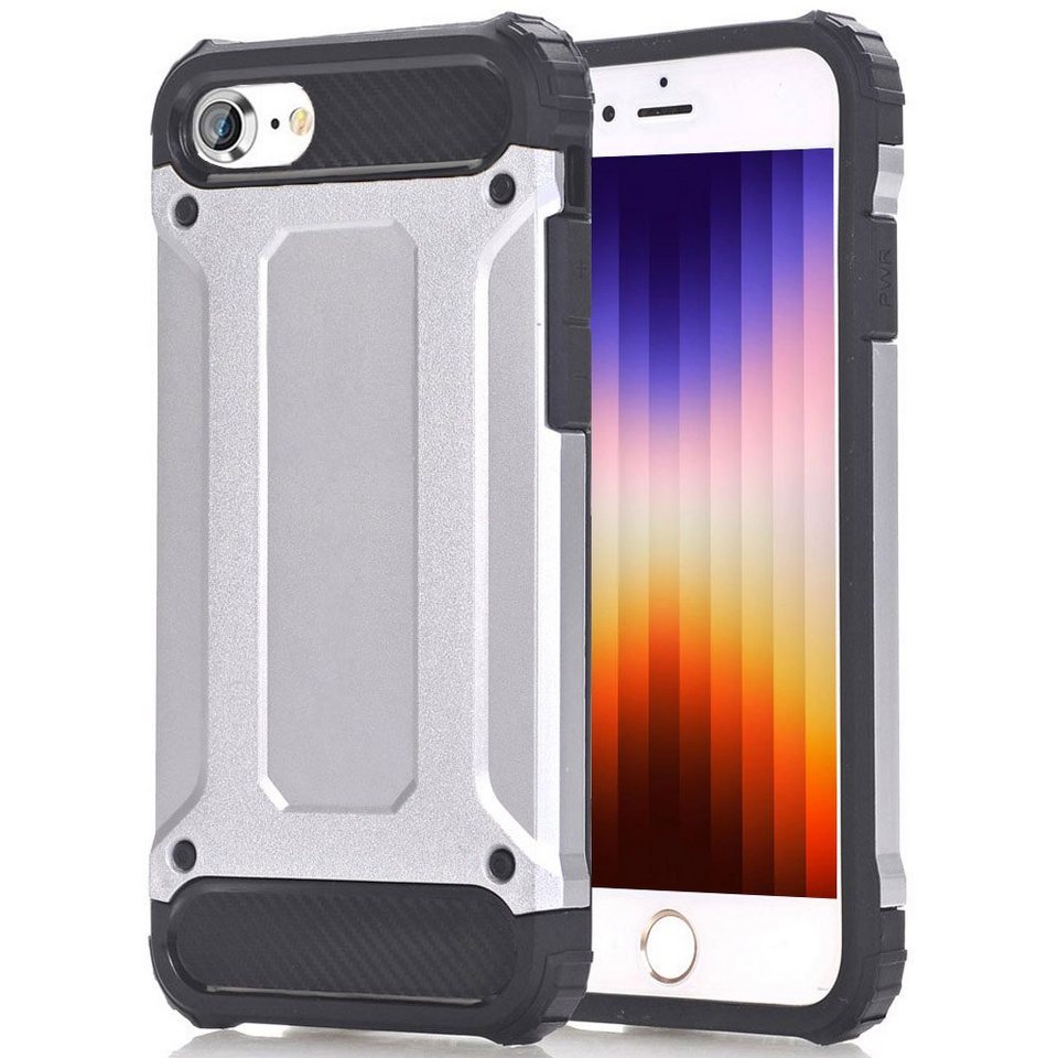 Fitsu Handyhülle Outdoor Hülle Für Iphone Se 2022 Silber 47 Zoll