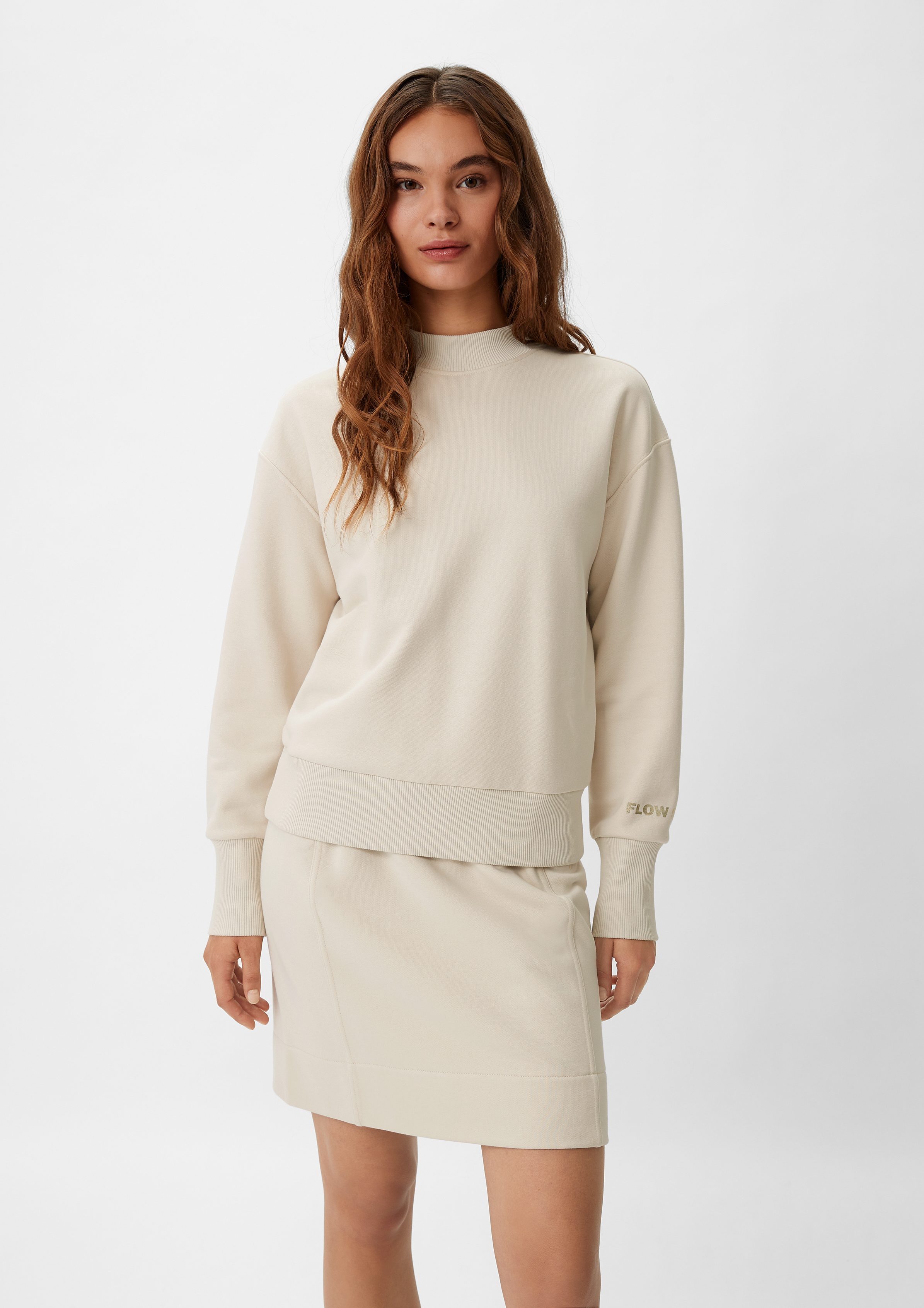 Comma Casual Identity Sweatshirt Sweatshirt Mit Statement Print