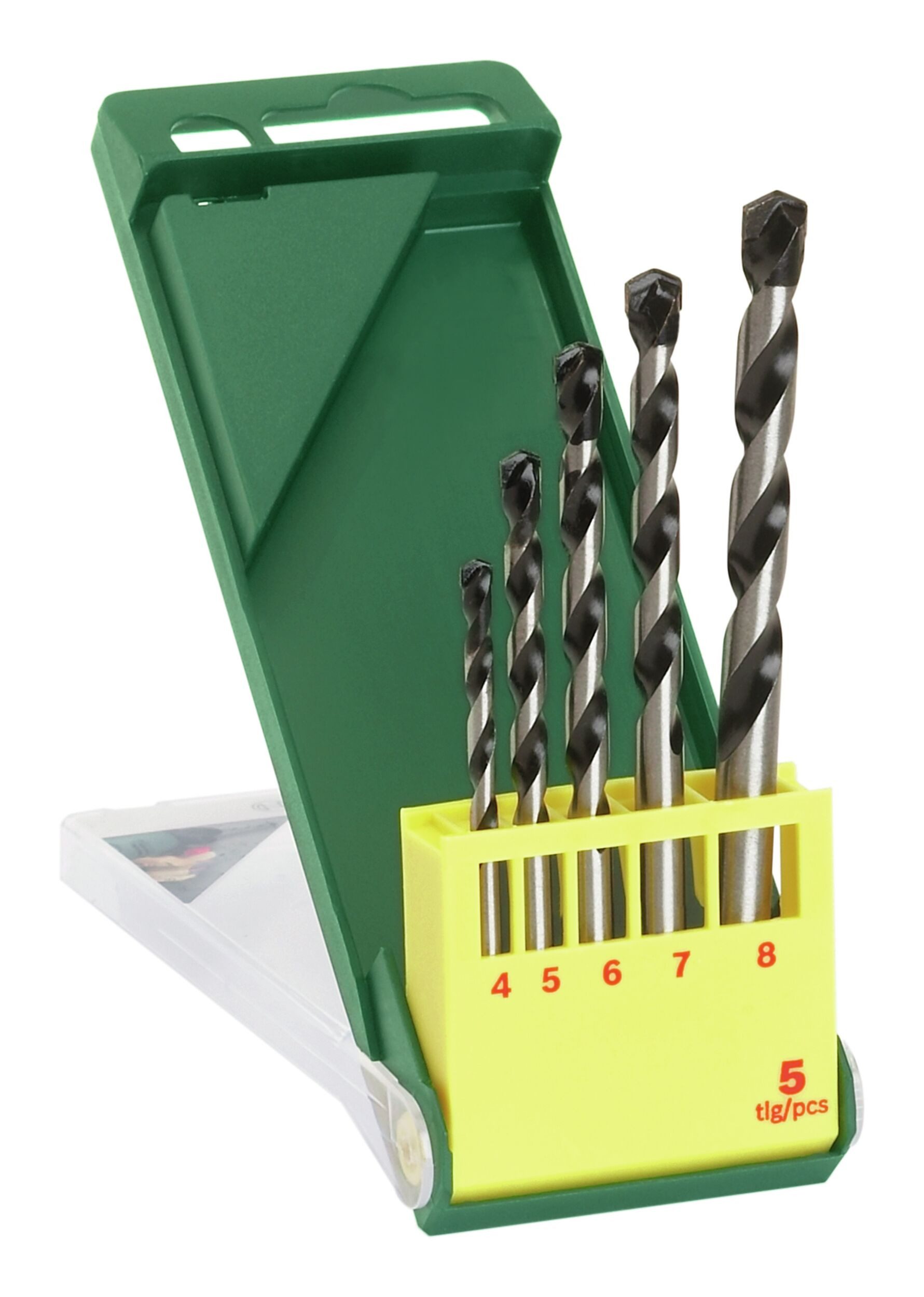 BOSCH Steinbohrer, (5 Teile), Betonbohrer-Set, 5-teilig