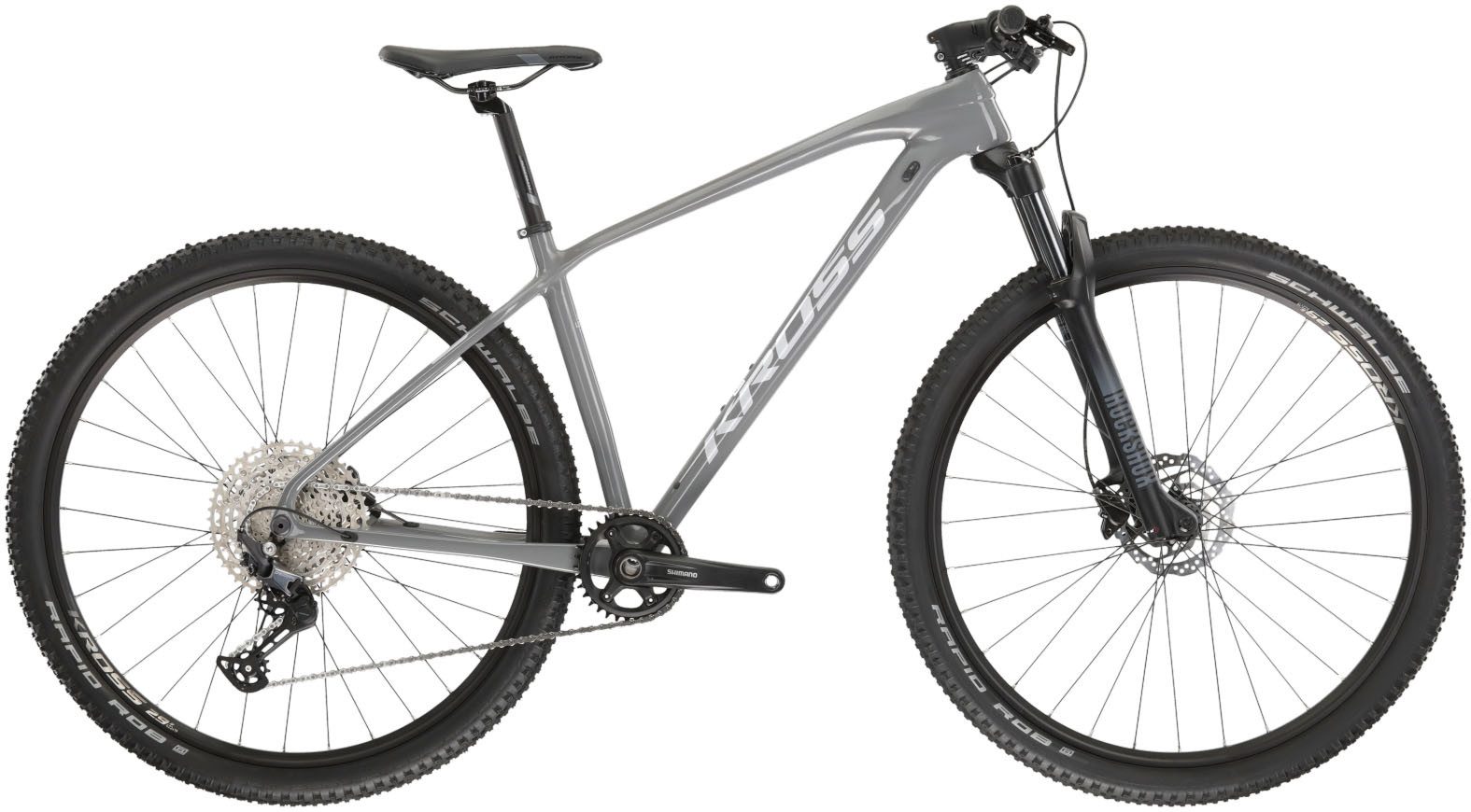 Kross Mountainbike KROSS MTB Hardtail Level 8.0 29" grau 12 Gänge, 12 Gang Shimano DEORE M6100 ...